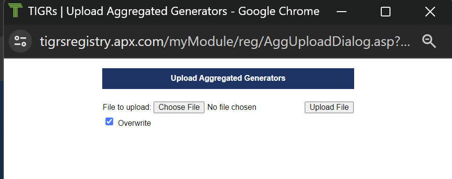 Registering An Aggregated Asset – TIGRs